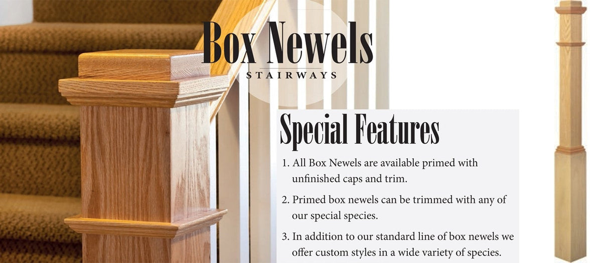 Box Newel Posts from Contemporary Transitional & Traditional Designs ...