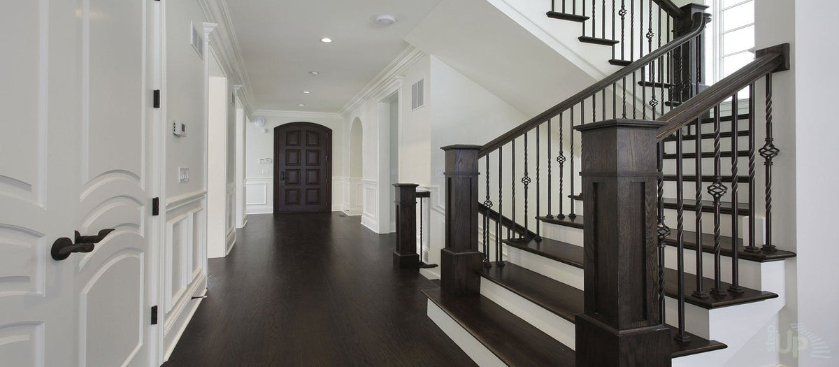 USA Made & Amish Crafted Box Newel Post | Wood Railing and Banister ...