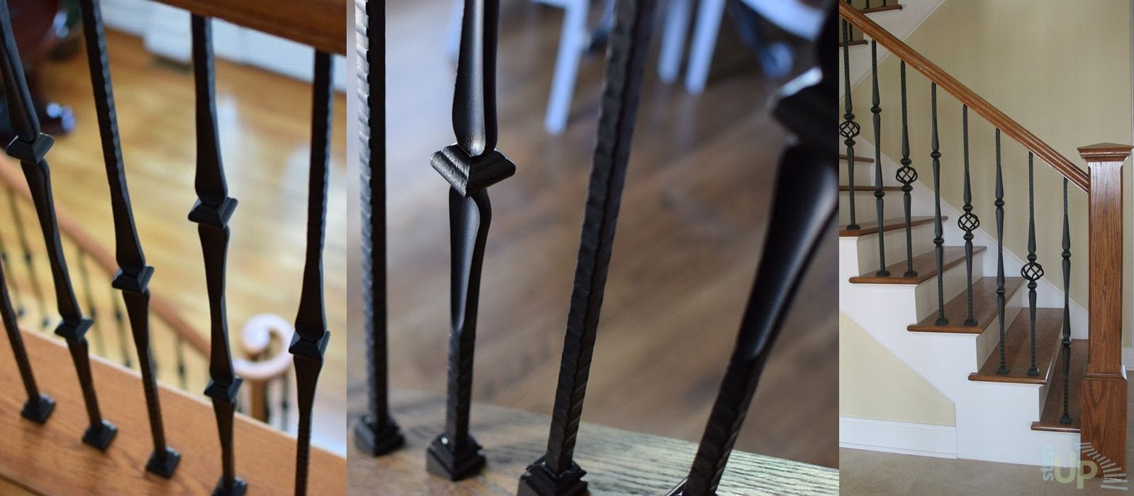 Metal Wrought Iron Baluster Spindles | Gothic Series – StepUP Stair Parts