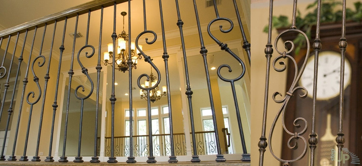 Tuscan Round Forged Iron Balustrade – StepUP Stair Parts