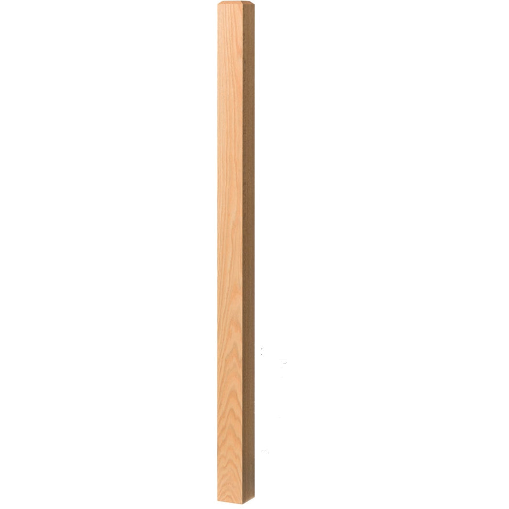 4100 Chamfered Top Solid Square Newel Post | USA-Made Stair Parts by ...