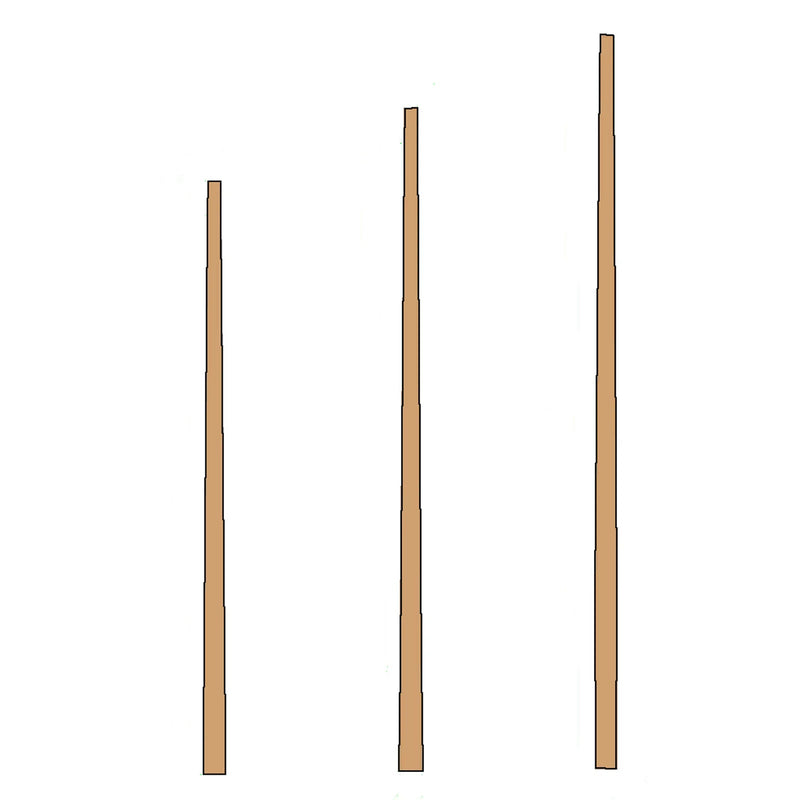 5034-SP Contemporary Square Tapered Baluster Spindle | USA-Made Stair ...