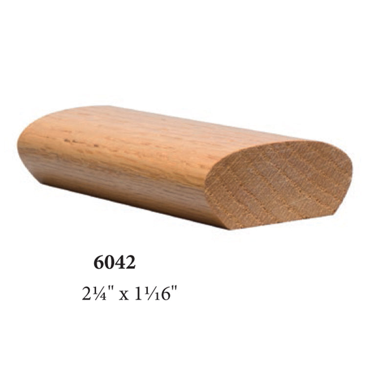 6042 Oval Solid Wall Rail | USA-Made Stair Parts by StepUP – StepUP ...