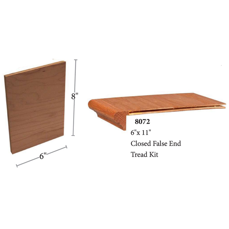8072 Closed False Tread & Riser | USA Made Remodel Steps/Treads by ...