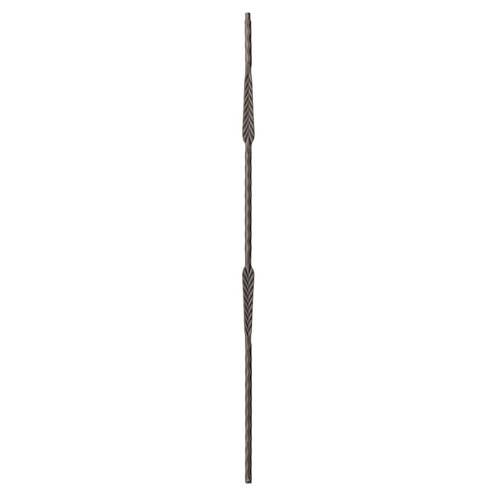 Metal Wrought Iron Baluster Spindles | Mediterranean (Hammered Edge ...
