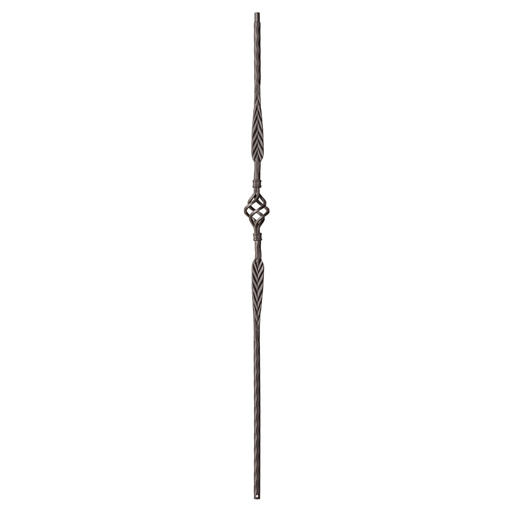 Metal Wrought Iron Baluster Spindles | Mediterranean (Hammered Edge ...