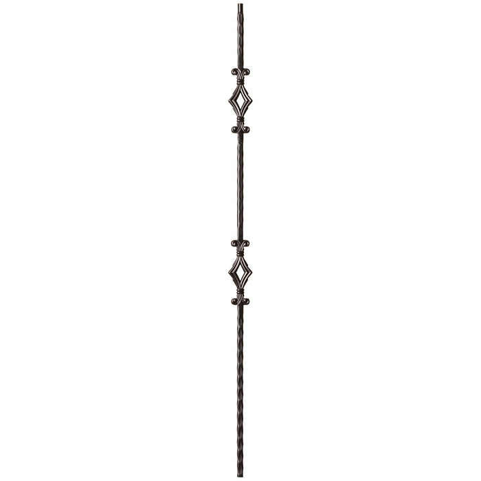 Wrought Iron Baluster Spindles | Mediterranean (Hammered Face) – StepUP ...
