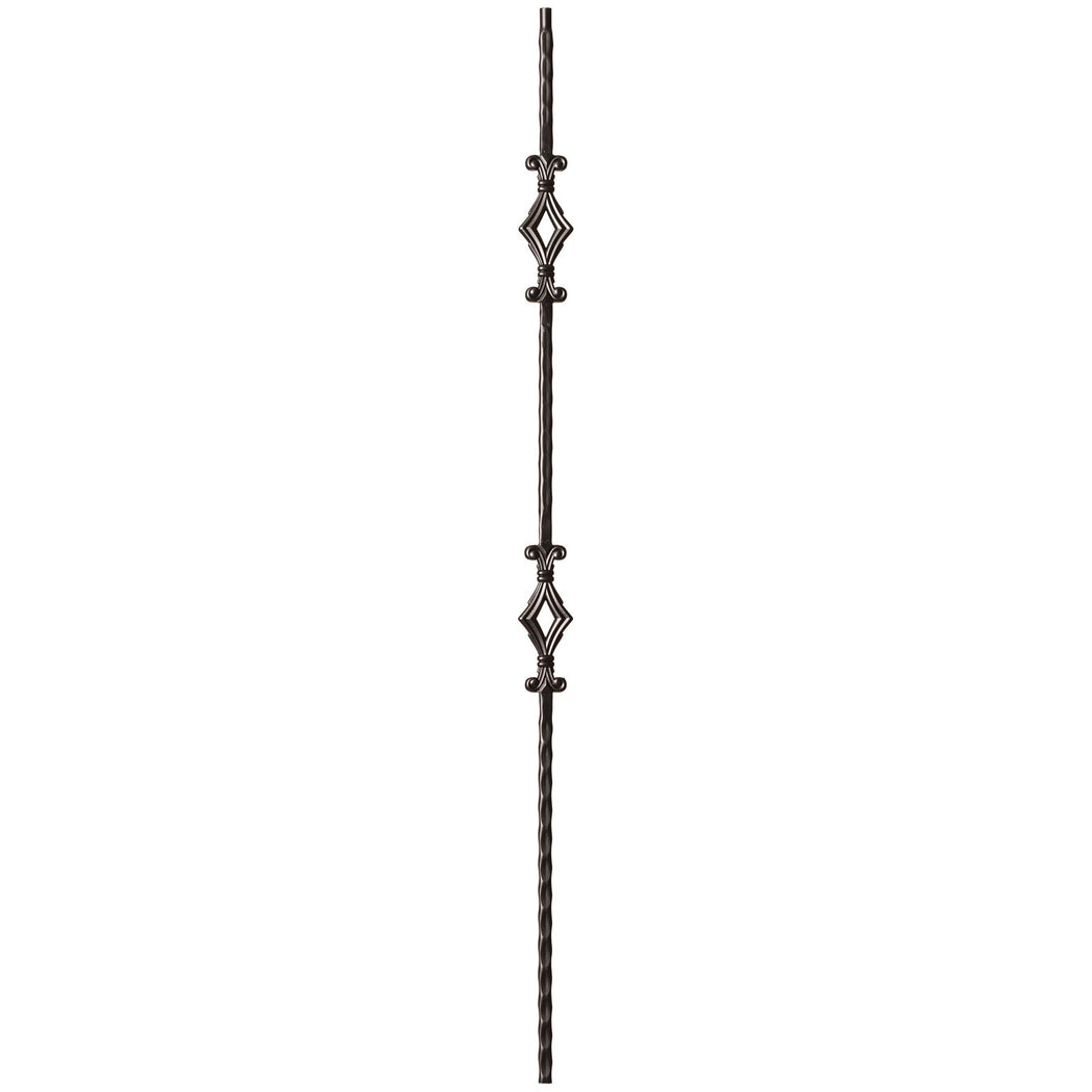Wrought Iron Baluster Spindles | Mediterranean (Hammered Face) – StepUP ...